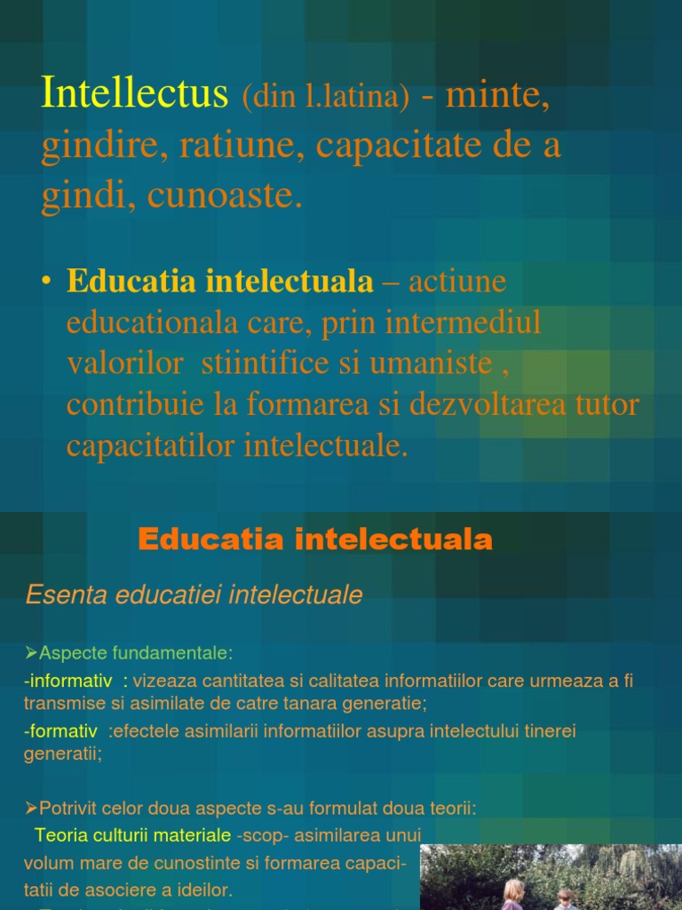 Educatia Intelectuala | PDF