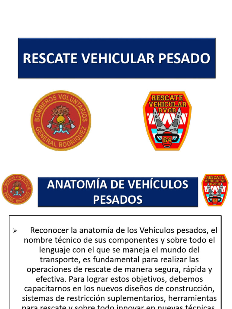 Rescate Vehicular Pesado 1 | PDF | Camión | Elasticidad (Física)