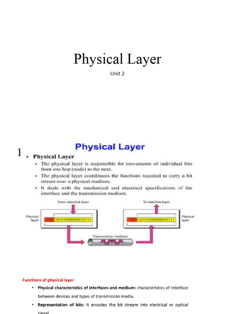 Physical-Layer Unit2 | PDF | Cable Television | Cellular Network