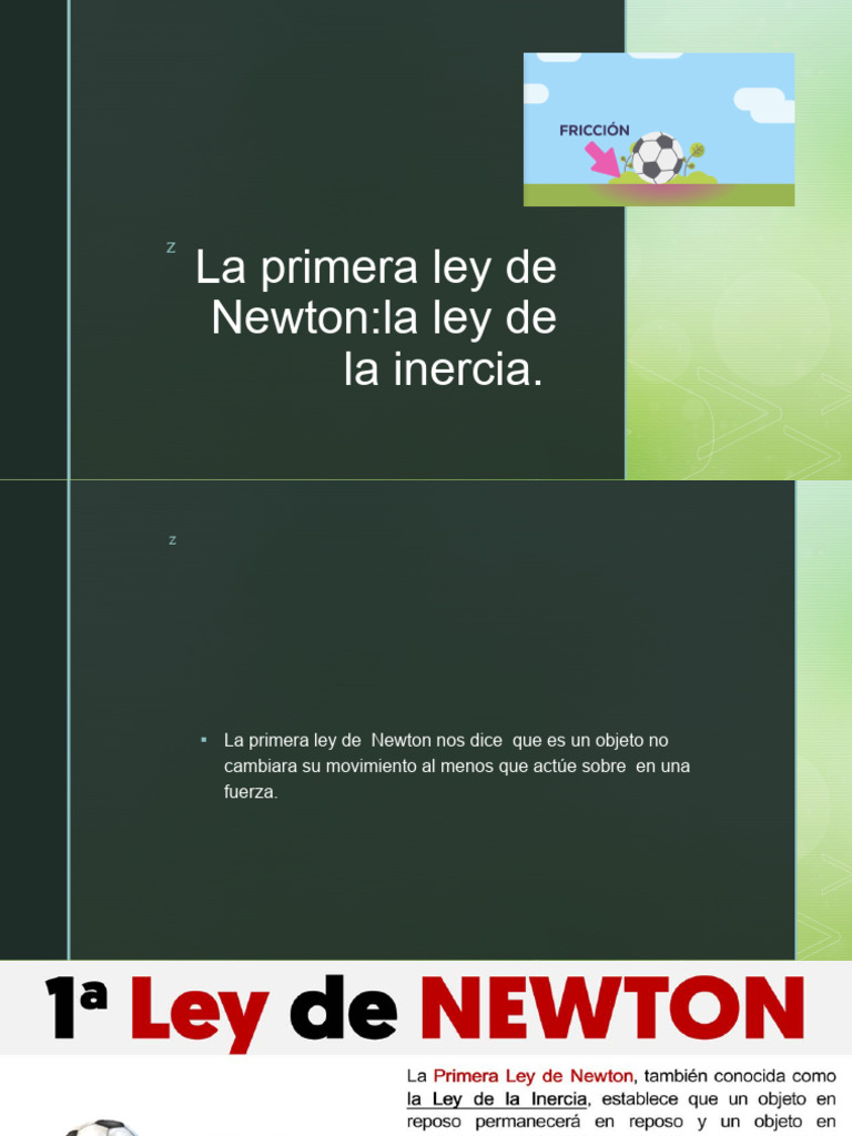 La primera ley de Newton | PDF