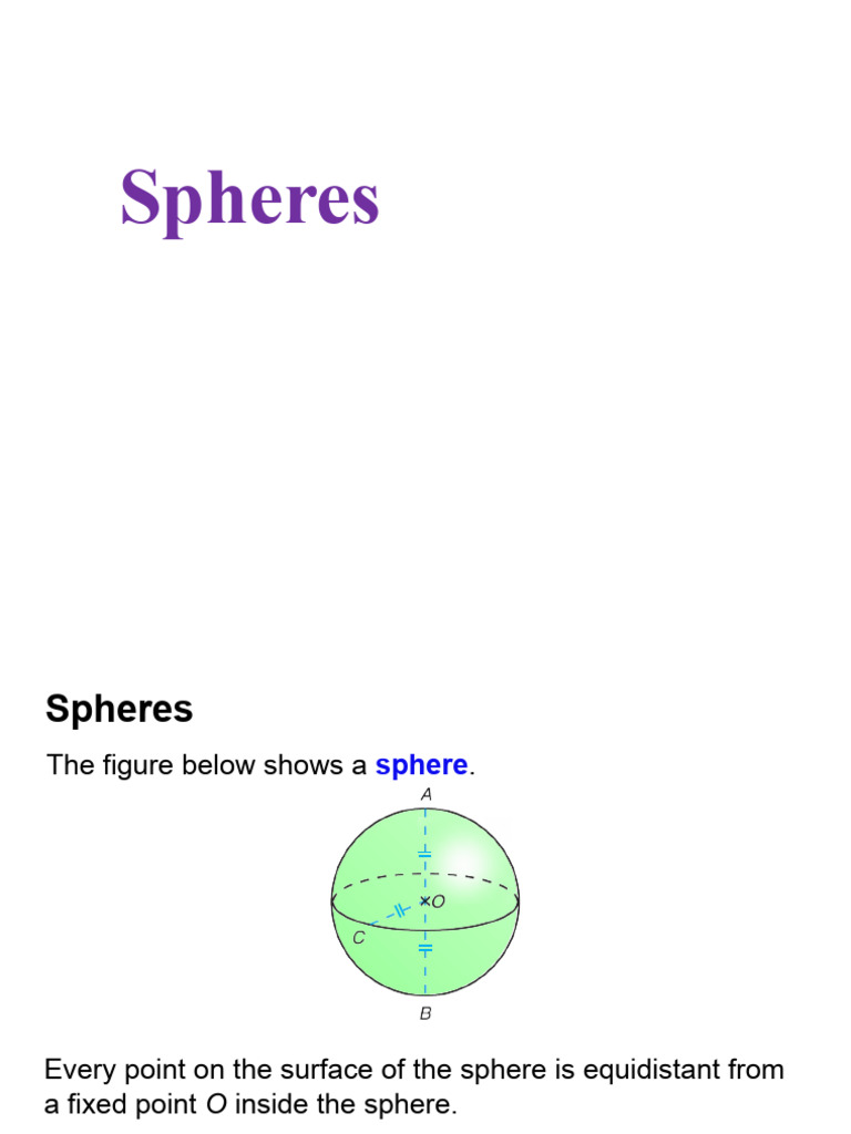 Sphere 5 Min | PDF | Sphere | Area