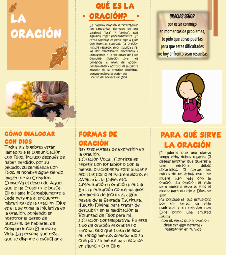 TRIPTICO Otoño | PDF | Oración | Creencia religiosa y doctrina