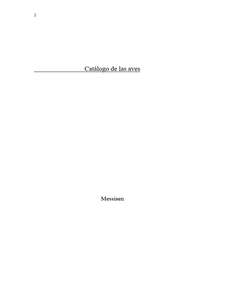 Catálogo de Aves (Final) (Unicode Encoding Conflict) | PDF | Aves