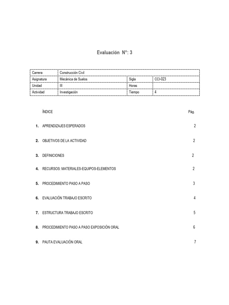 Evaluacion 3 | PDF | Evaluación | Agua subterránea