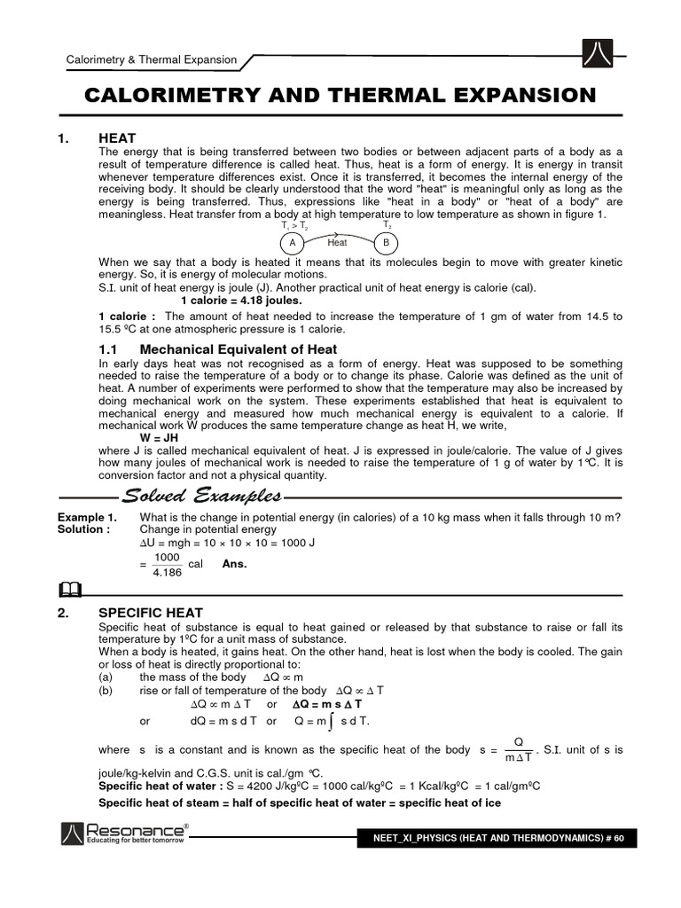 Theor Calorimetry | Download Free PDF | Heat | Latent Heat