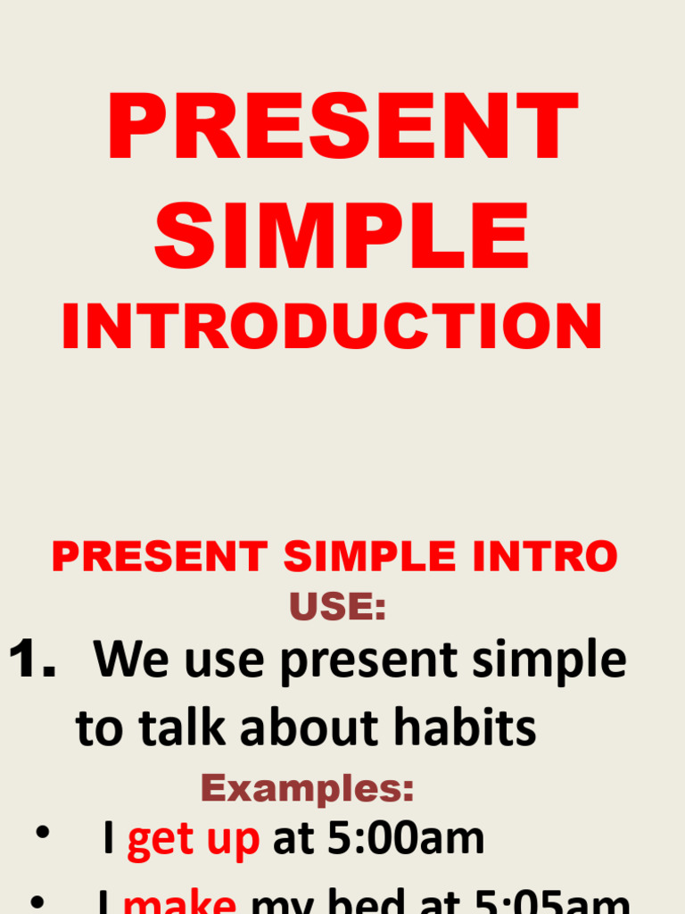 Present Simple 1 | PDF
