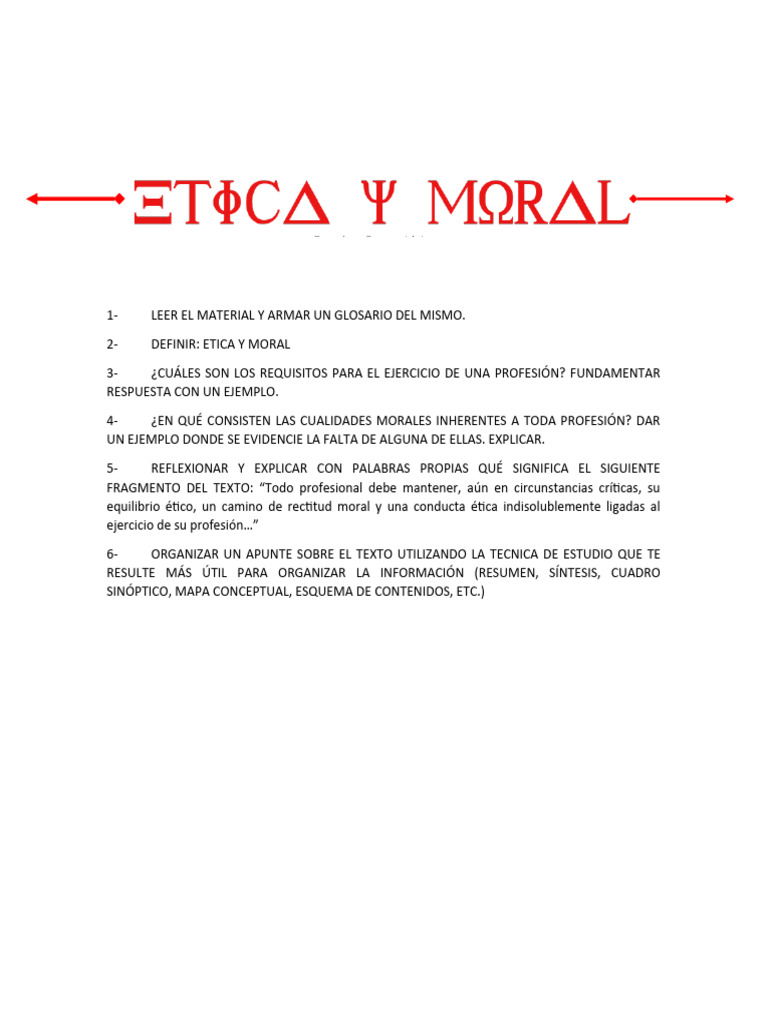 Trabajo integrador | PDF | Moralidad