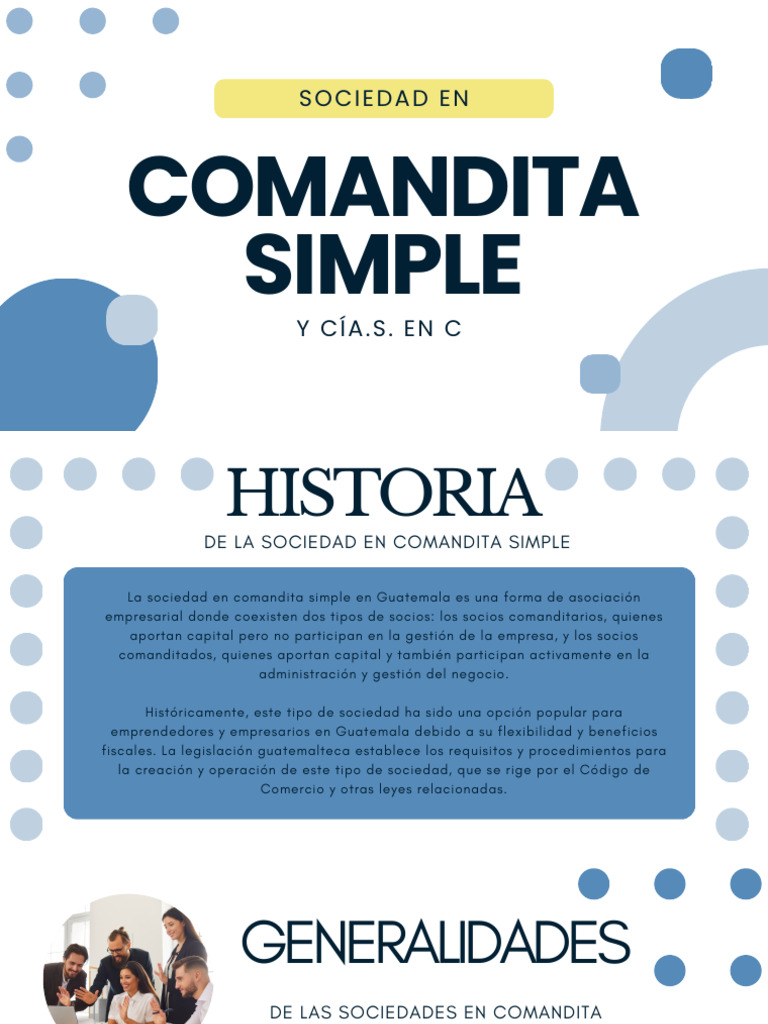 Sociedad en Comandita Simple - Presentación PDF | PDF | Sociedad de ...