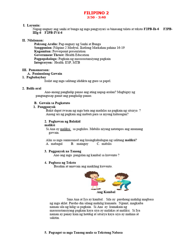 DLP Q3 Filipino2 Week3 Day5 | PDF