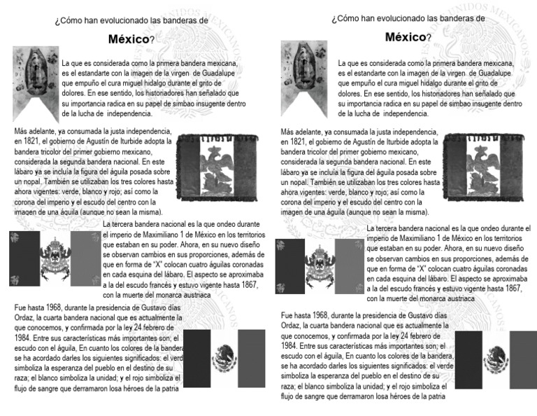 Historia de Las Banderas de Mexico | PDF | Los símbolos | México