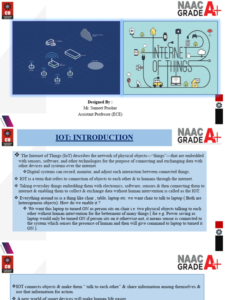 IOT Introduction | PDF | Internet Of Things | Cloud Computing
