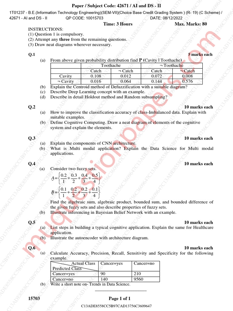 Be - Information Technology - Semester 7 - 2022 - December - Ai and Ds II Rev 2019 C Scheme ...