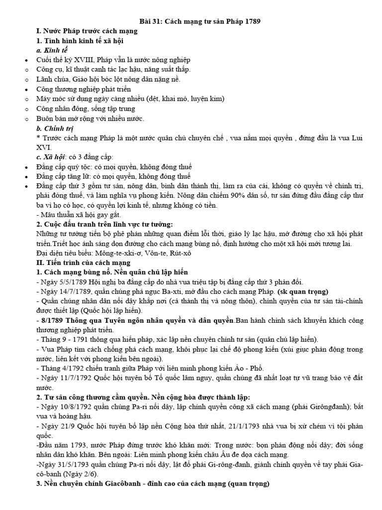 Cô Xuân - Đề cương ôn tập 10 hk2 | PDF