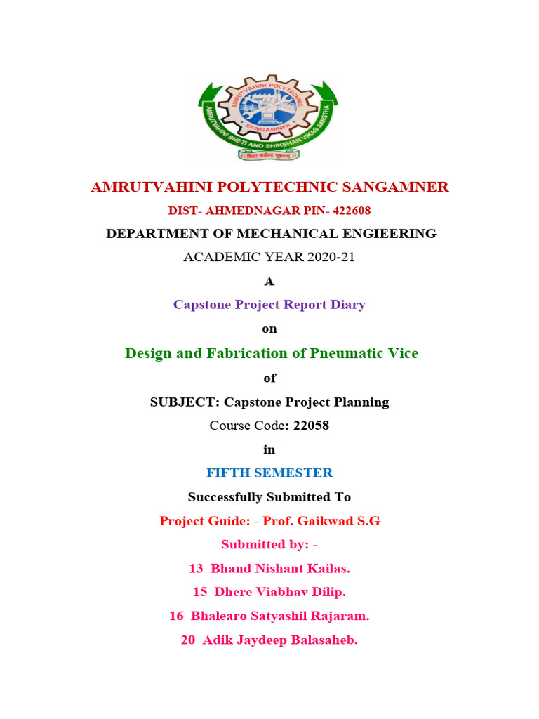 Weekly Diary - 13,15,16,20 | PDF | Mechanical Engineering