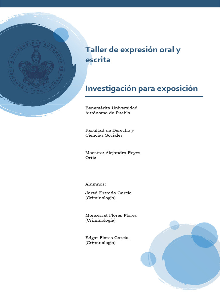 Taller de Expr Investigación Previa | PDF