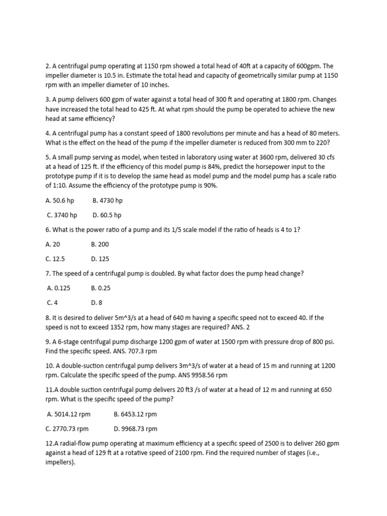 Affinity-Laws (1) ... | PDF