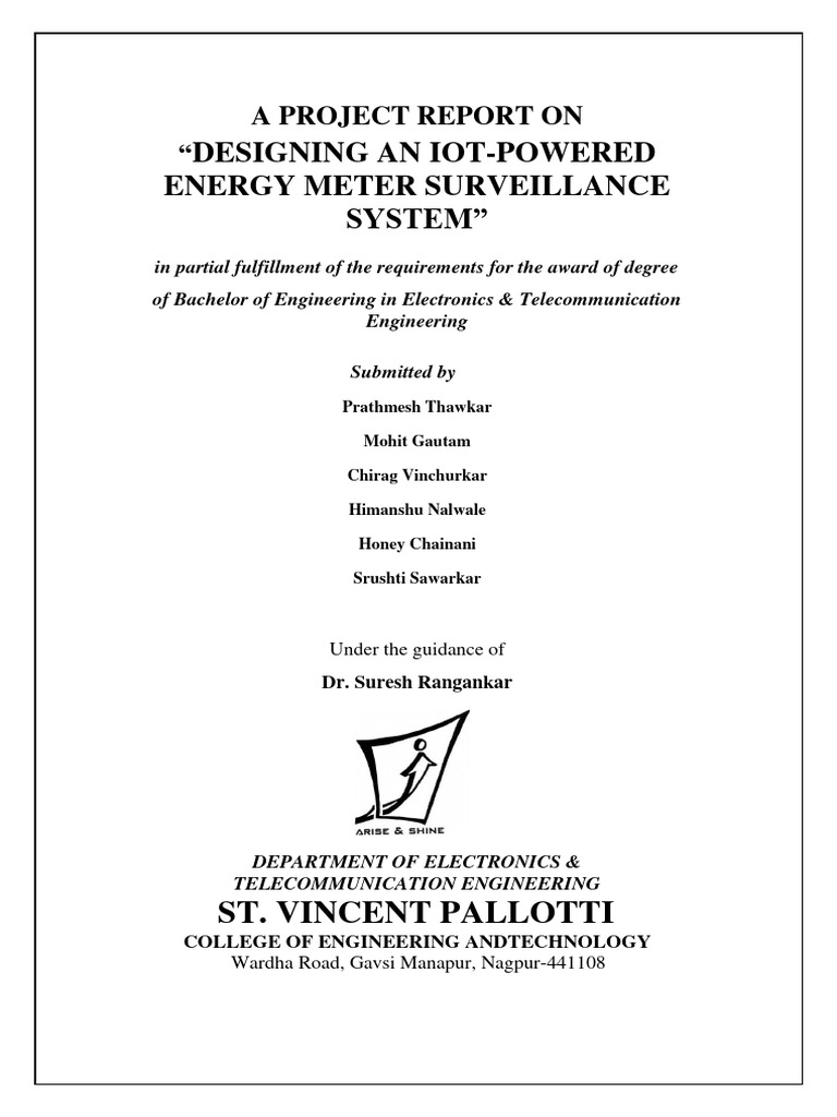 Final Year Project Thesis | PDF | Internet Of Things | Rectifier
