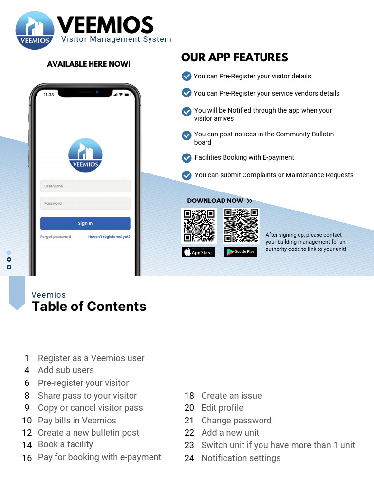 veemios_resident_guide_v4 | PDF | Login | User (Computing)