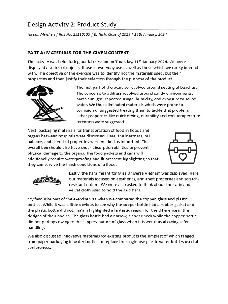 Product Material Analysis | PDF | Plastic | Textiles