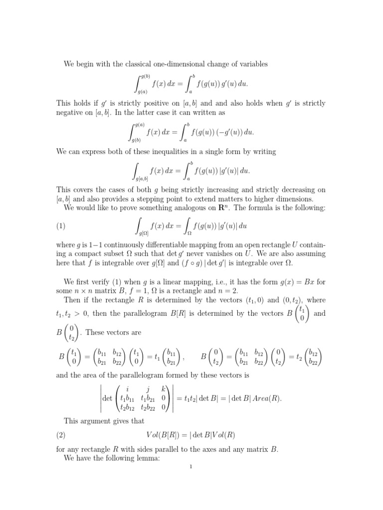 Jacobian Proof | PDF | Mathematical Physics | Mathematical Analysis