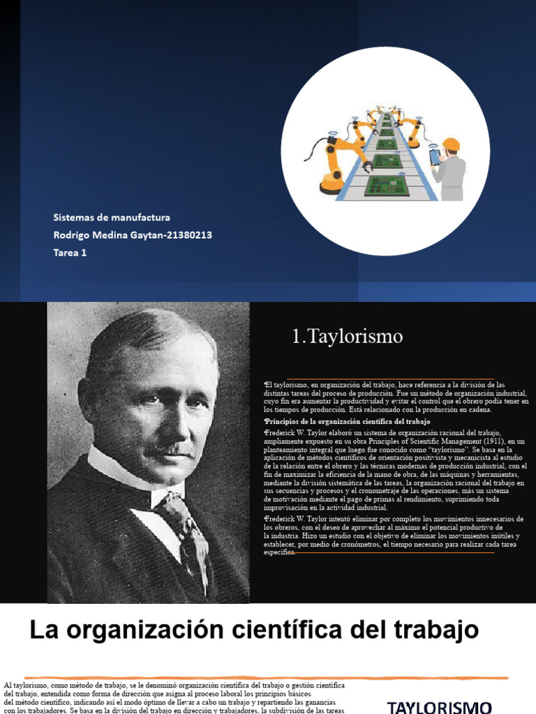 1 Taylorismo | PDF | Ciencias económicas | Producción y fabricación