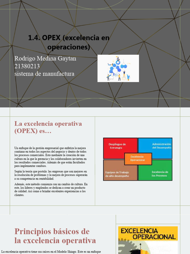 1.4 Opex | PDF | Lean Manufacturing | Economias