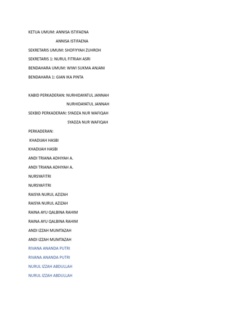 Struktur Organisasi Jufe-470 | PDF | Kajian Bahasa Asing | Seni