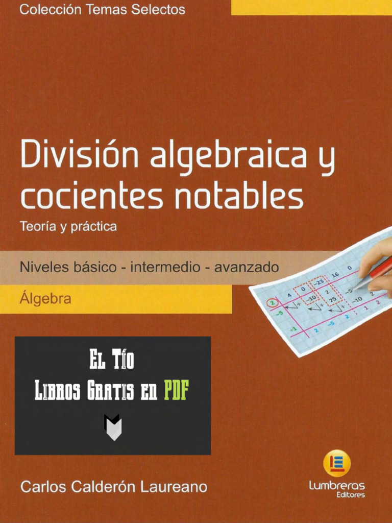 División Algebraica y Cocientes Notables | PDF