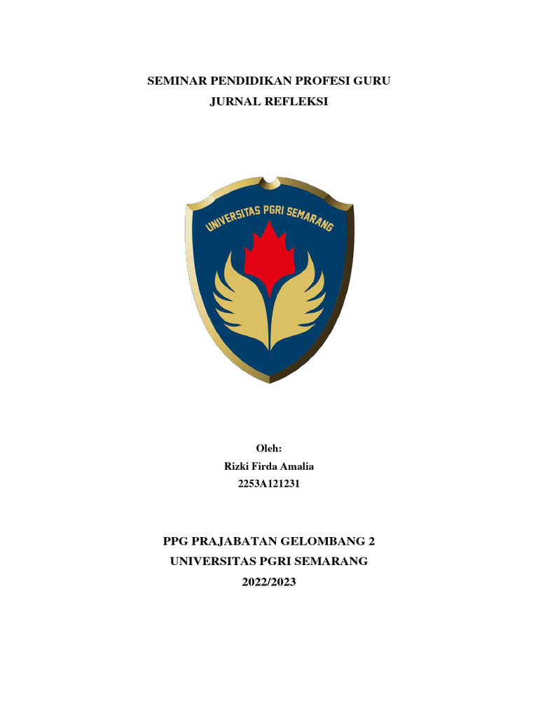Jurnal Refleksi - Prinsip Pengajaran Dan Asesmen Yang Efektif II Di SD | PDF | Karier & Perkembangan