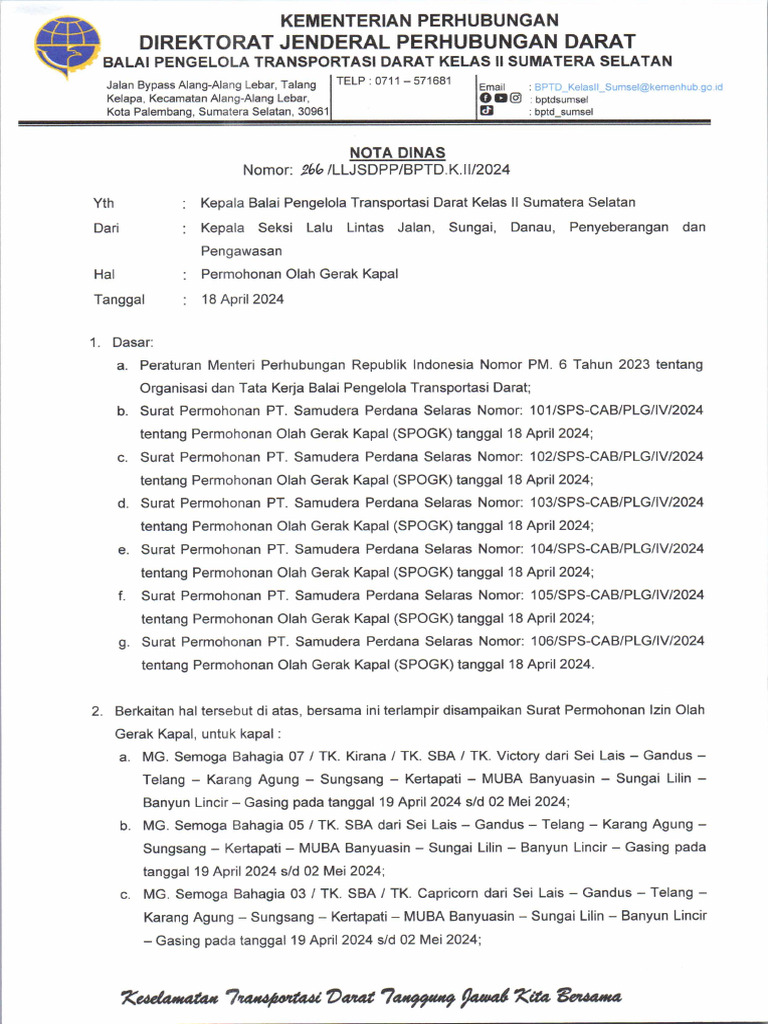 Pengajuan Permohonan OGK 18 April 2024 | PDF