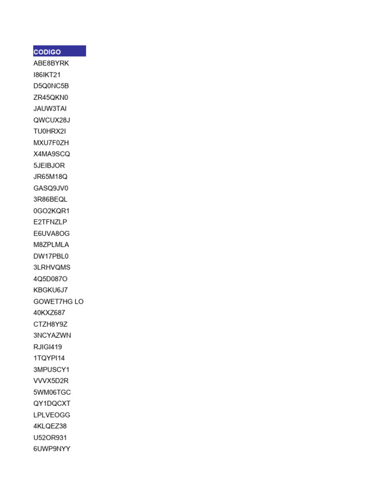 Listado de servicios | PDF