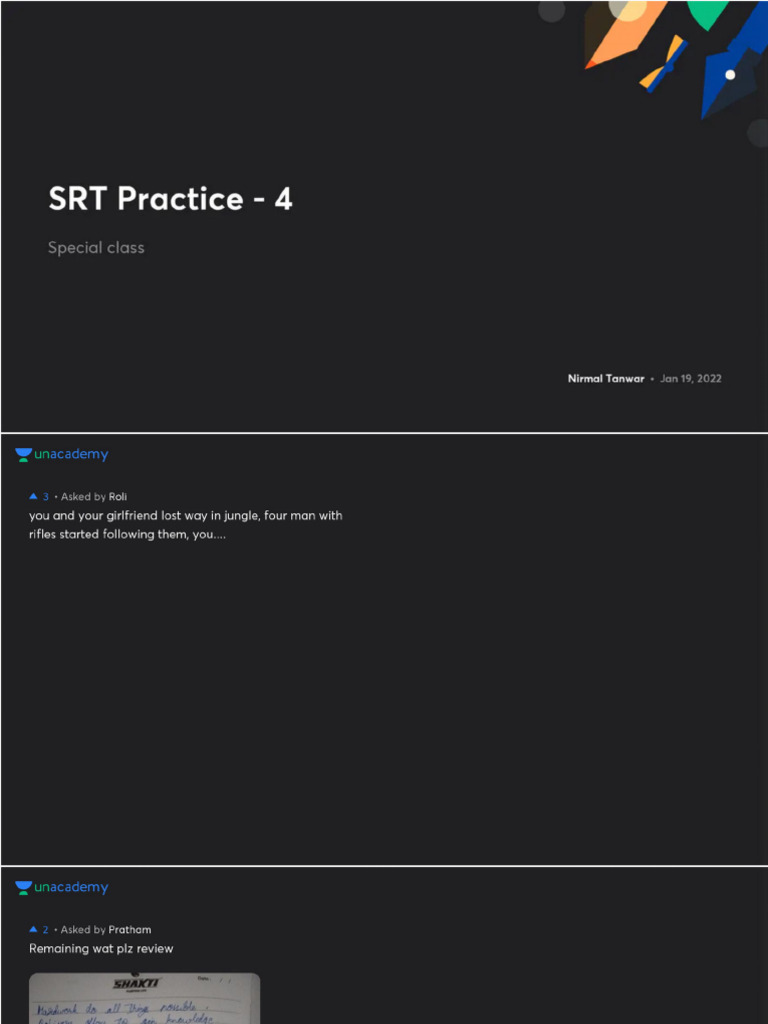 SRT Practice 4 No Anno | PDF