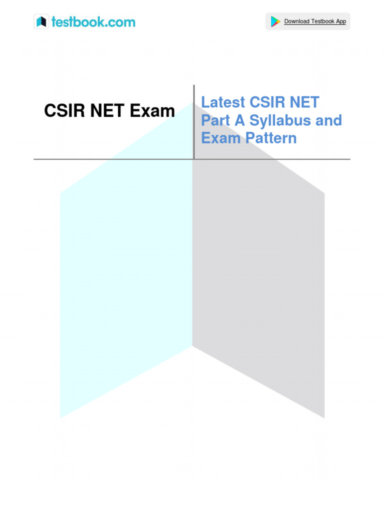 Csir Net Part A Syllabus 549f7112 67d2a938 | PDF | Mathematics
