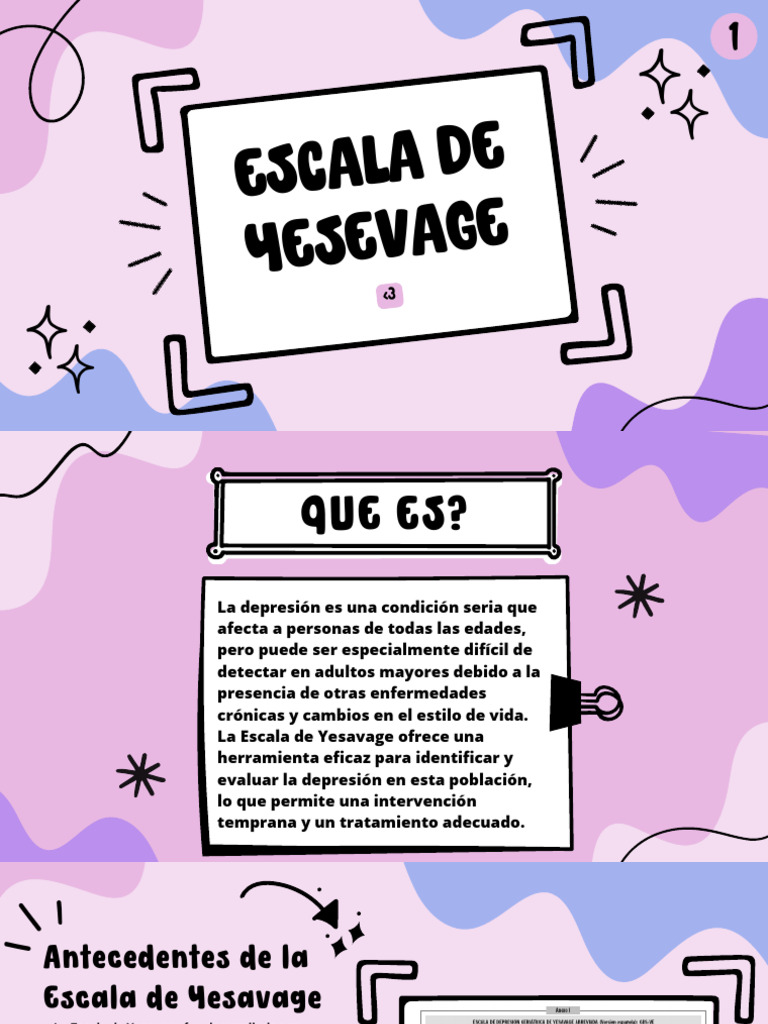 Escala de Yesavage y Beck para Depresión | PDF | Ciencia y matemáticas