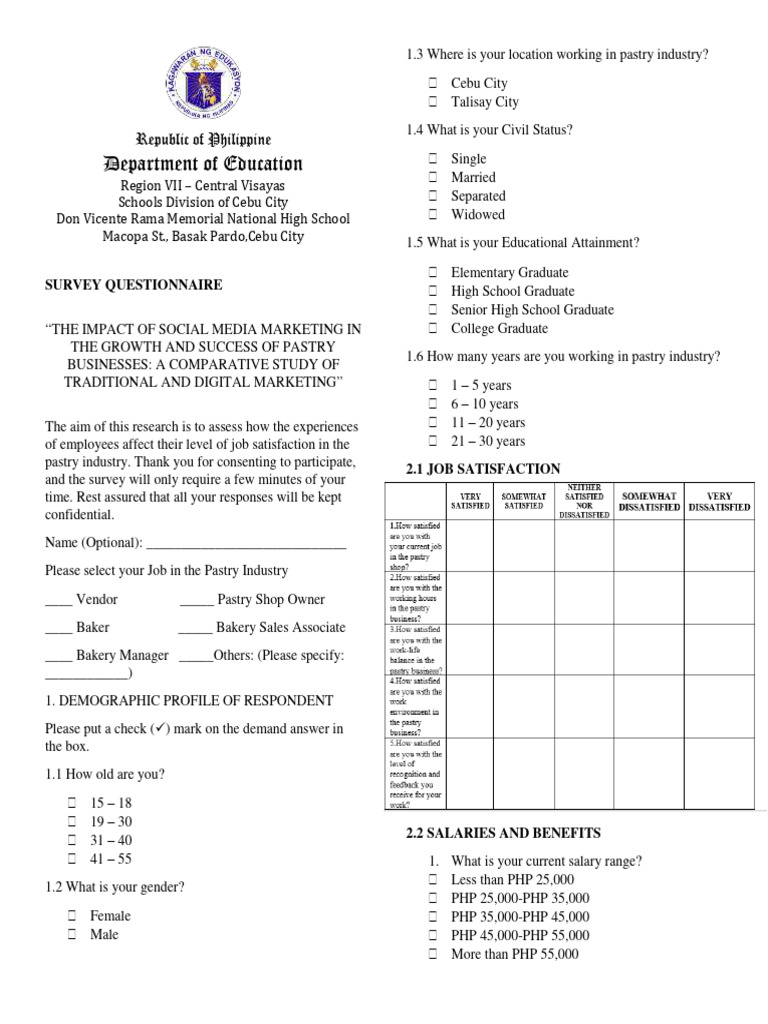 Final Igq Questionnaire (Quantitative) | PDF | Social Psychology | Business