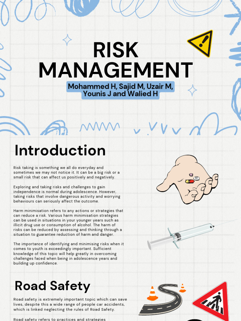 Risk Management Health Y9 | PDF | Risk | Road Traffic Safety