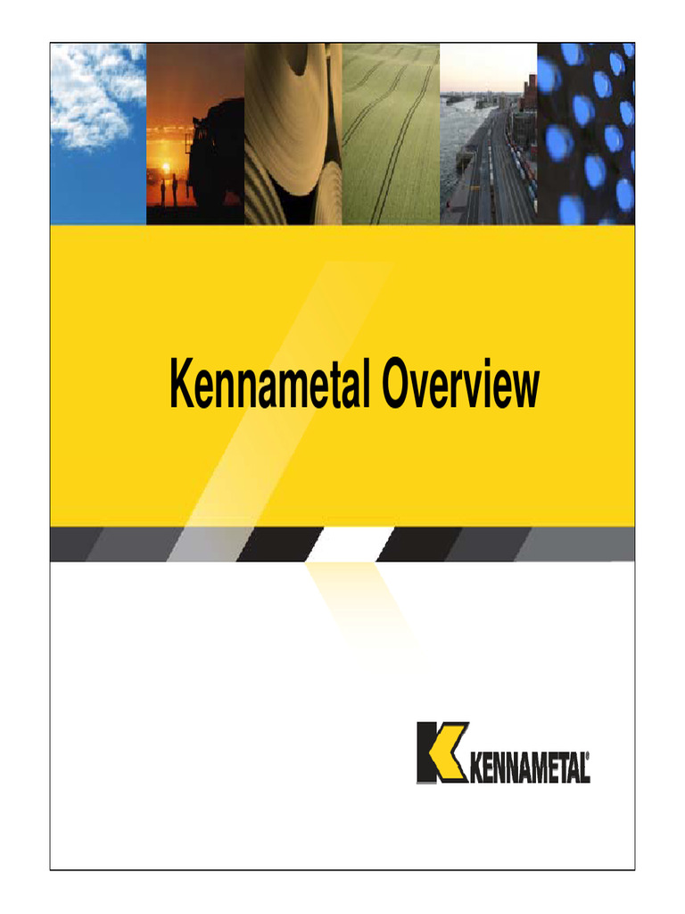 Kennametal Inc. Company Overview | PDF | Wear | Innovation
