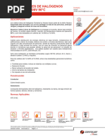 Ficha Técnica Cable Centelsa | PDF | Conductor electrico | Cobre