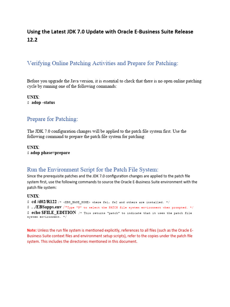12 - Using The Latest JDK 7.0 Update With Oracle E-Business Suite ...