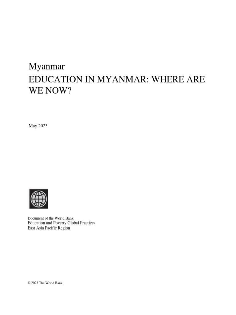 Myanmar Education System Overview 2023 | PDF | Literacy | Reading ...