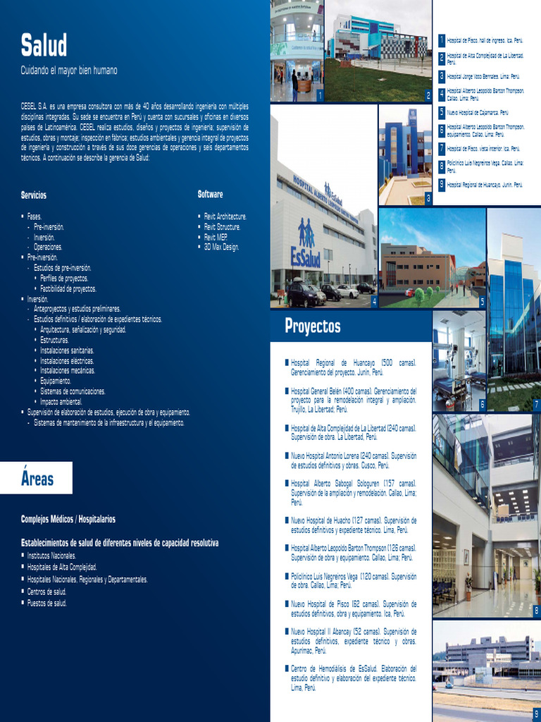 Diptico Salud Espanol | PDF | Perú | Hospital
