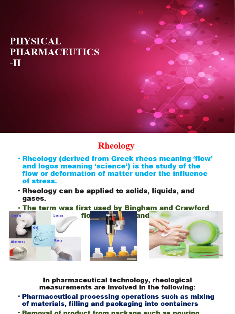 Unit 2 Part 1 Physical | PDF | Viscosity | Rheology