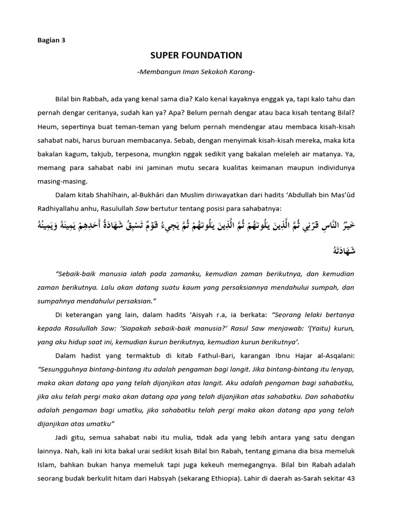 03 - Bag03-Super Foundation-Final | PDF | Agama & Spiritualitas