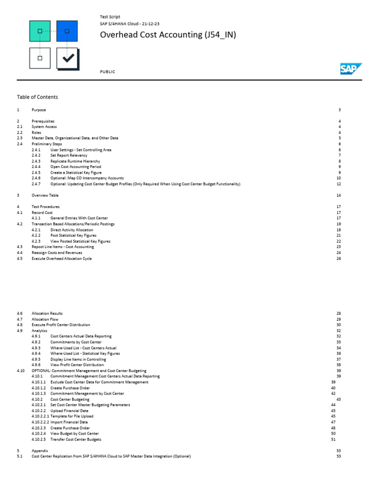 Overhead Cost Accounting Procedures | PDF | Debits And Credits | Cost ...