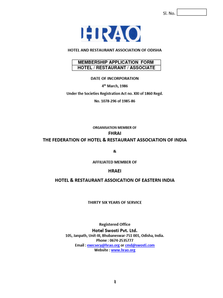 HRAO Membership Application Guide | PDF