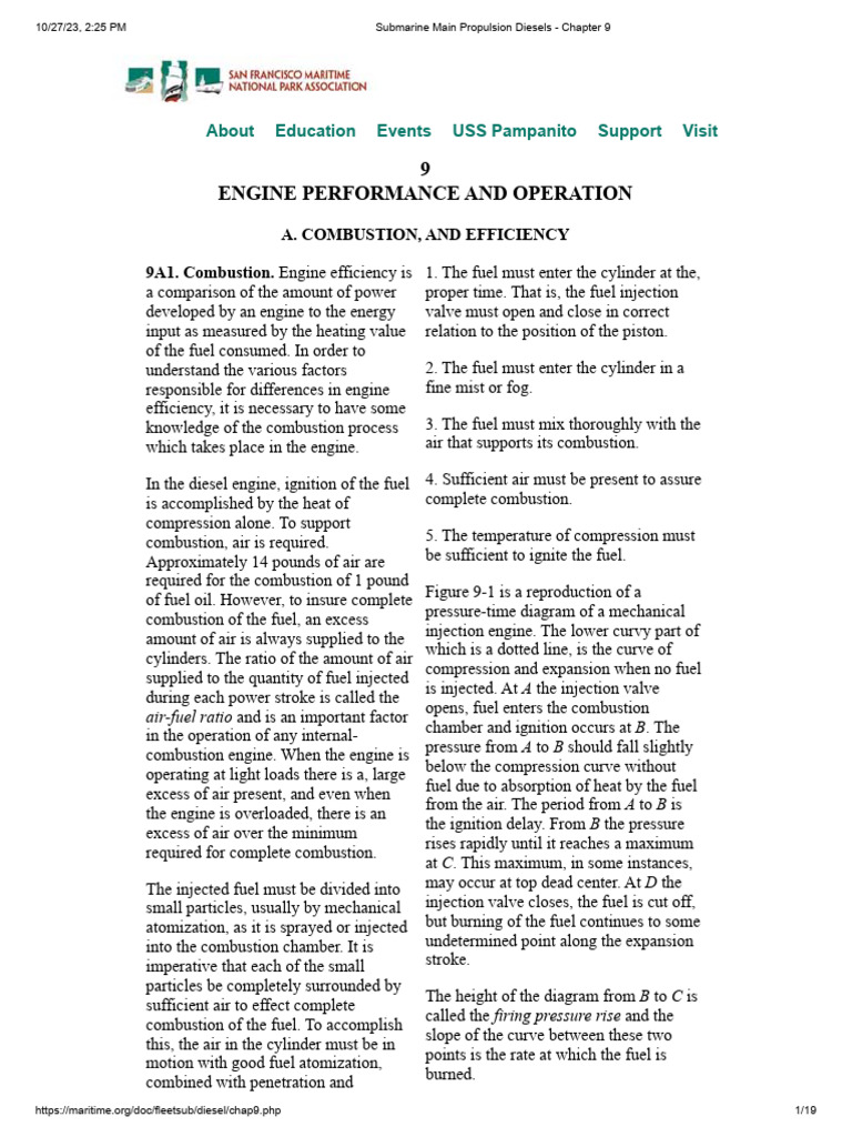 Submarine Diesel Engine Efficiency | PDF | Horsepower | Internal Combustion Engine