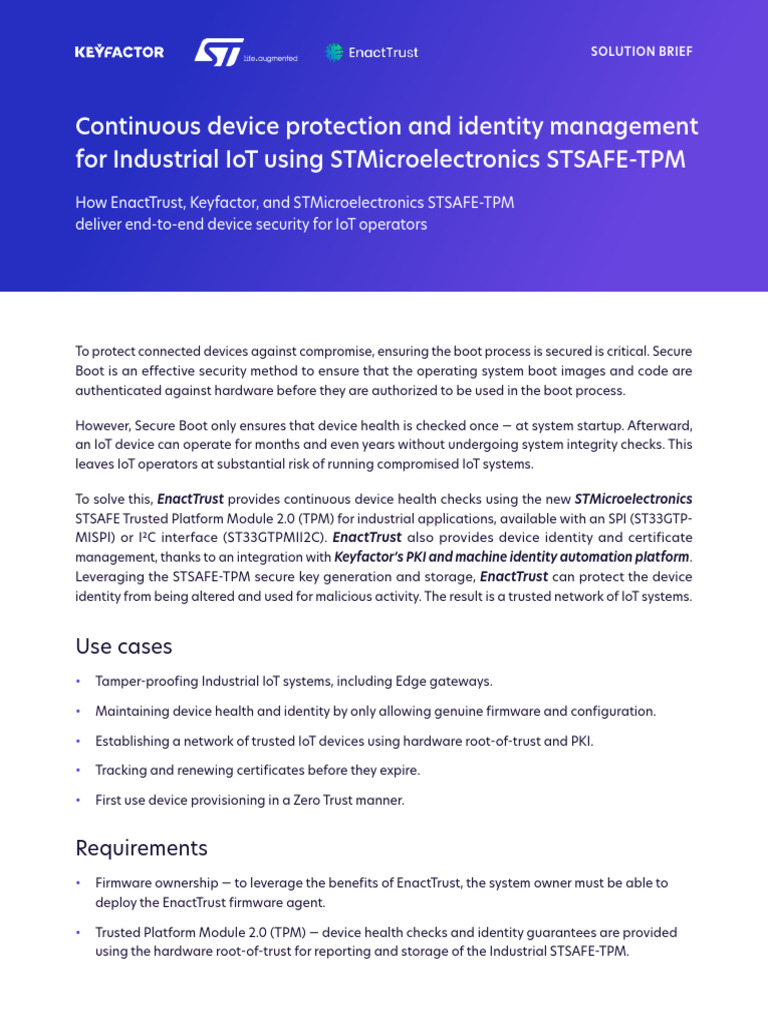 6.continuous Device Protection and Identity Management For Industrial IoT | PDF | Internet Of ...