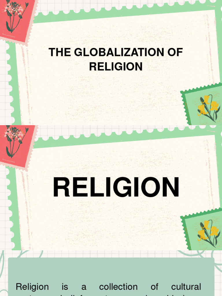 Lesson2-Globalization of Religion | PDF | Zoroastrianism | Religious Faiths