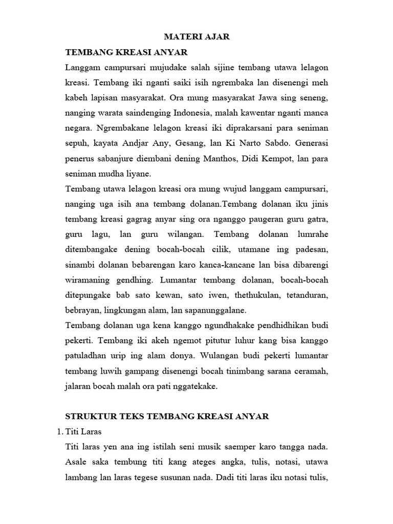 Materi Ajar | PDF