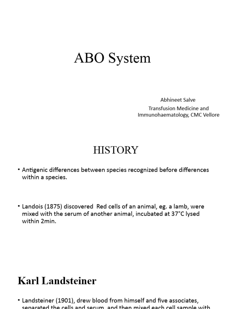 ABO Blood group system | PDF | Blood Type | Dominance (Genetics)